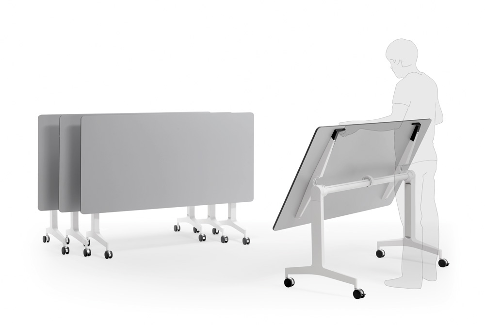 Tables de réunion rabattables et mobiles - TRAVEL | Idea&Ko